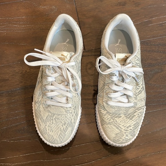 Puma | Shoes | Puma Carina Snakeskin Sneakers | Poshmark